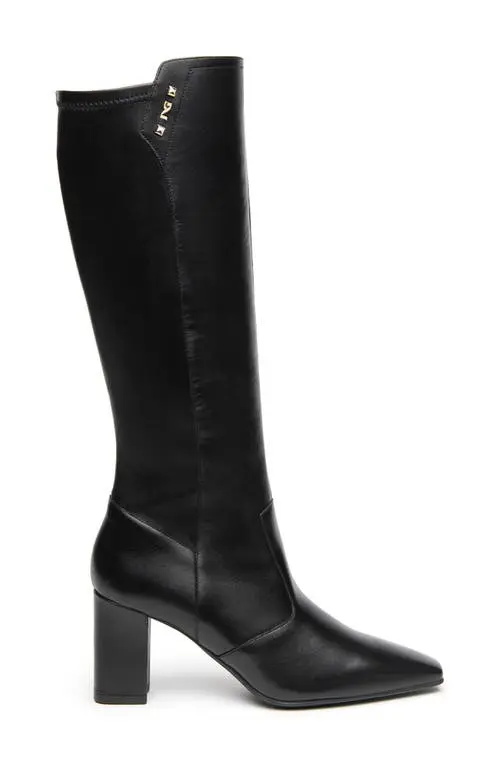 NEROGIARDINI Pointed Toe Stretch Knee High Boot