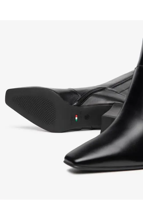 NEROGIARDINI Pointed Toe Stretch Knee High Boot