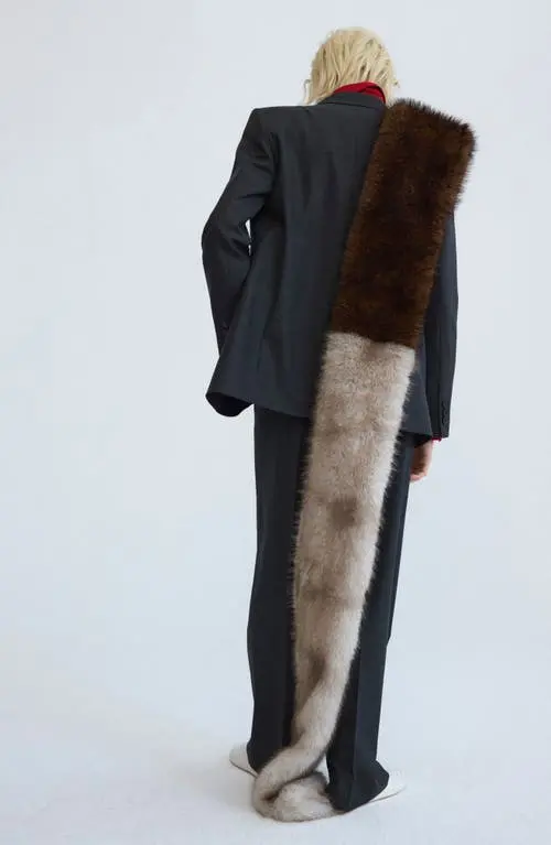 Mango Straight Leg Wool Blend Suit Pants