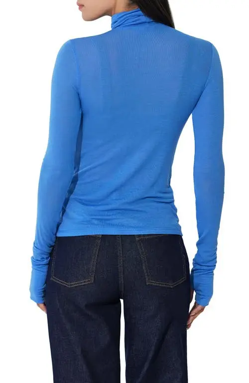MARCELLA Eloise Sheer Turtleneck Top