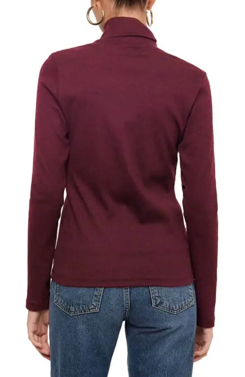 Fifteen Twenty Rhonda Drape Neck Rib Sweater