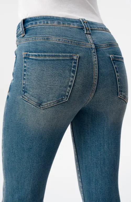 BAYEAS Star Rivet Mid Rise Flare Jeans
