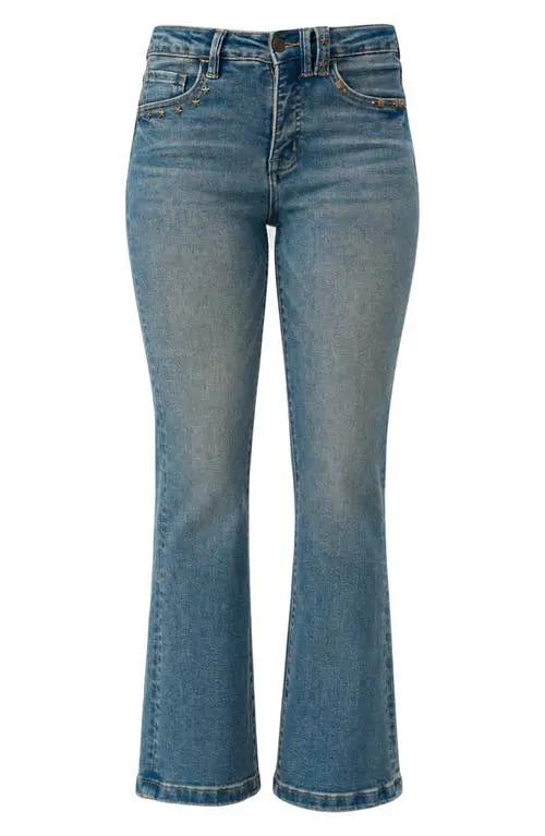 BAYEAS Star Rivet Mid Rise Flare Jeans