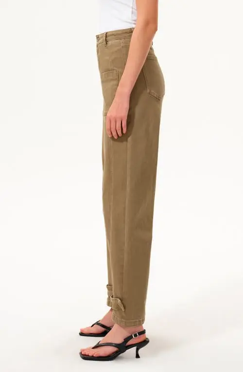 BAYEAS High Waist Patch Pocket Wide Leg Barrel Jeans