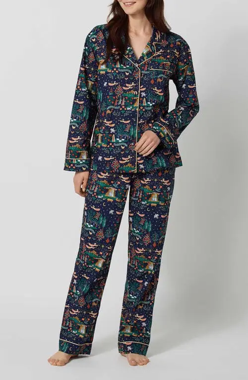 BEDHEAD PAJAMAS Print Organic Cotton Pajamas - Nativity