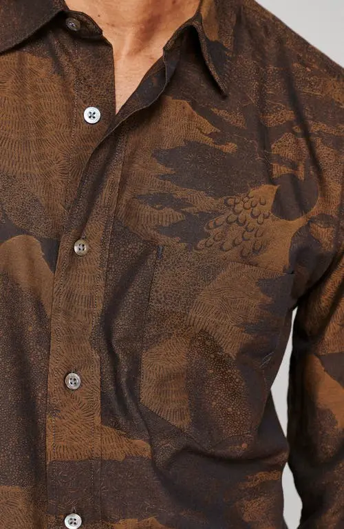 Billy Reid Cypress Archive Peacock Cotton Jacquard Button-up Shirt