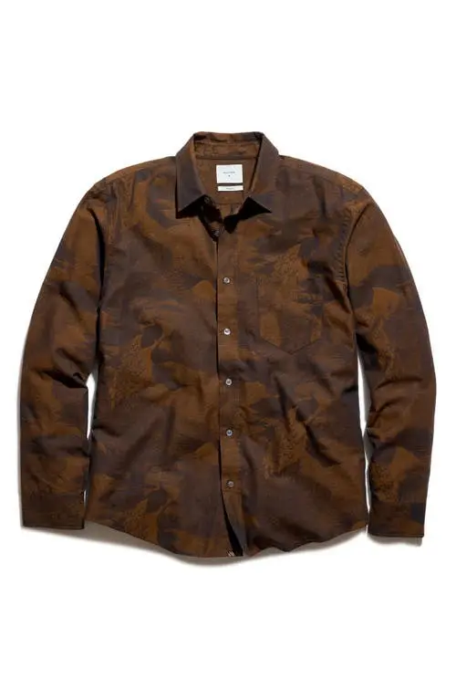 Billy Reid Cypress Archive Peacock Cotton Jacquard Button-up Shirt