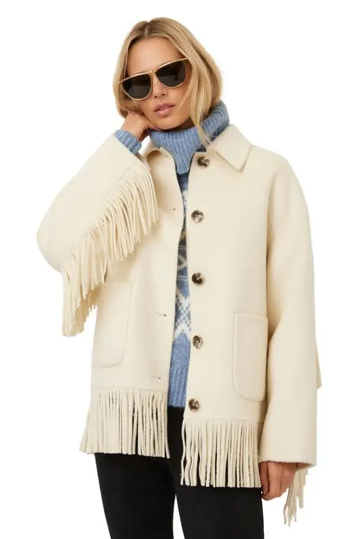 Fifteen Twenty Yara Fringe Wool Blend Jacket