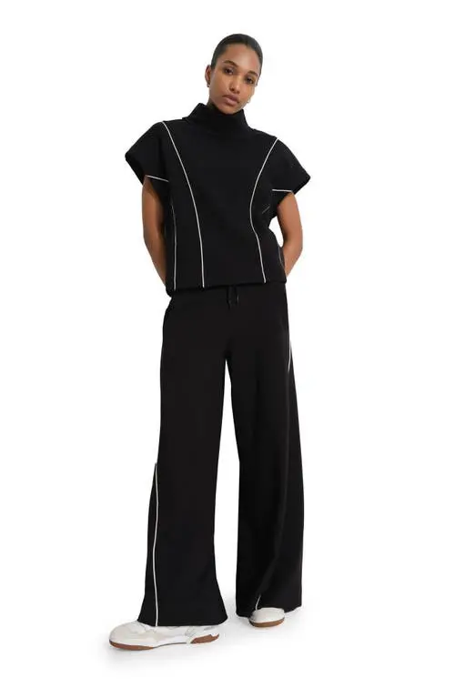 MARCELLA Alva Mock Neck Knit Top