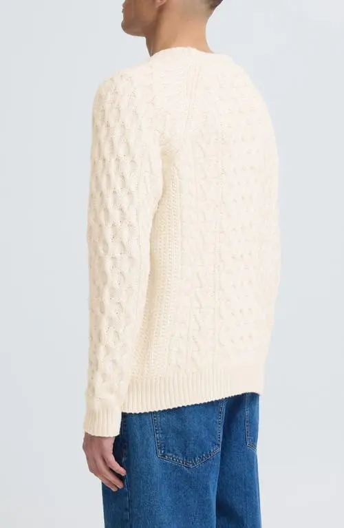 !SOLID Vukan Cable Knit Crewneck Sweater