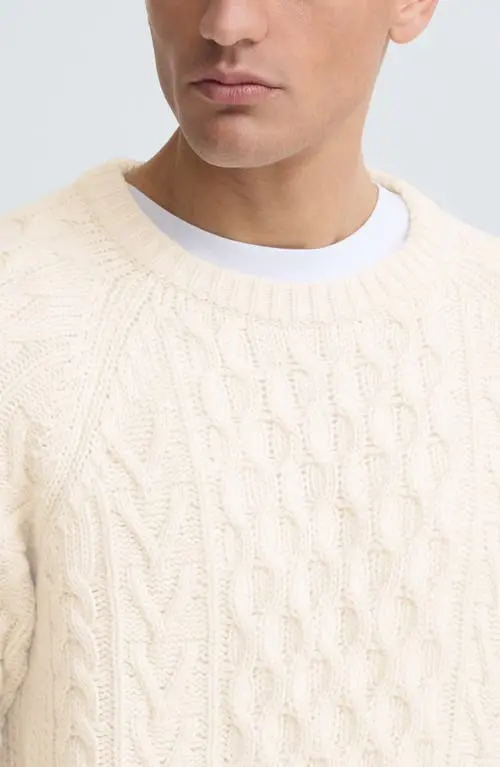 !SOLID Vukan Cable Knit Crewneck Sweater