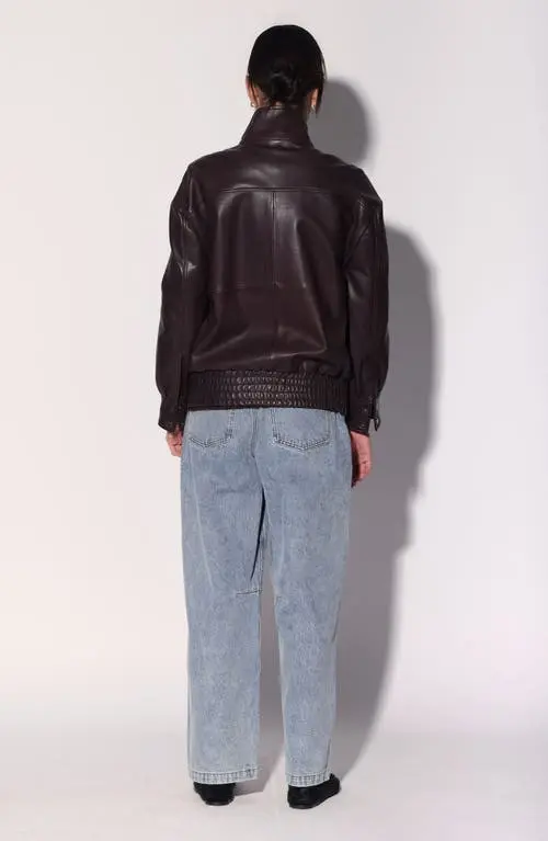 Walter Baker Hadlee Jacket Leather - Plum