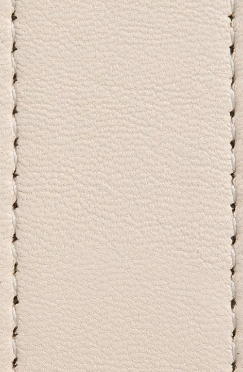 Bp. Faux Leather Belt - Beige- Silver