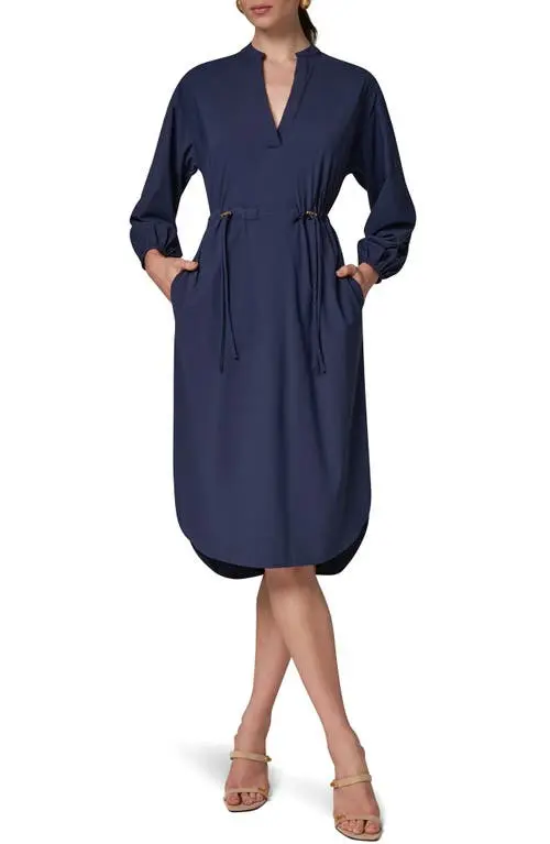 DONNA KARAN WEEKEND Split Neck Shirtdress
