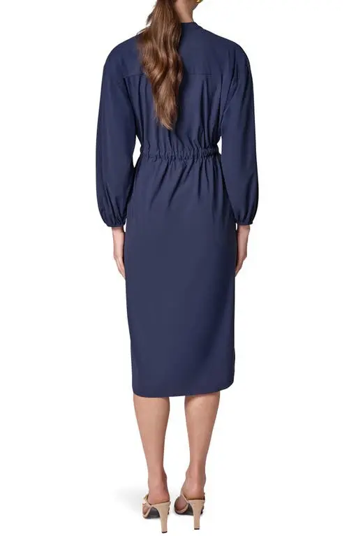 DONNA KARAN WEEKEND Split Neck Shirtdress