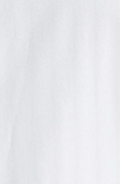 Canali Regular Fit Herringbone Dress Shirt - White