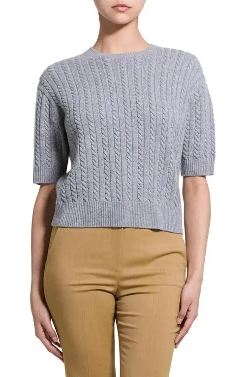 Theory Short Sleeve Cashmere Sweater - Husky