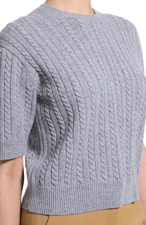 Theory Short Sleeve Cashmere Sweater - Husky