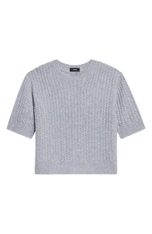 Theory Short Sleeve Cashmere Sweater - Husky