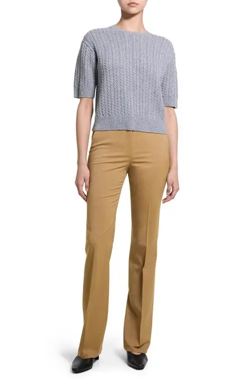 Theory Short Sleeve Cashmere Sweater - Husky