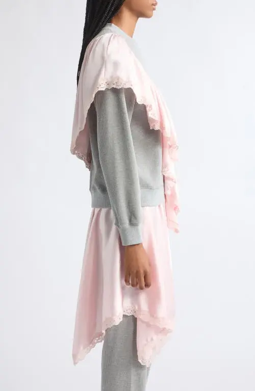 Sandy Liang Rue Ruffled Waffle Knit Pants