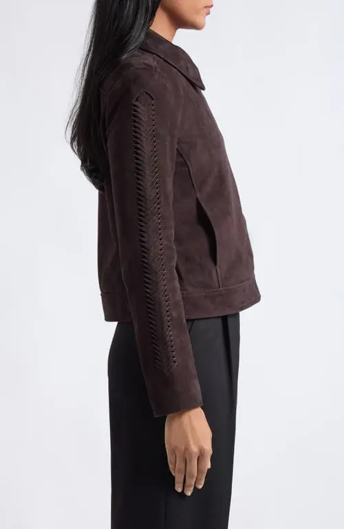St. John Americana Suede Jacket
