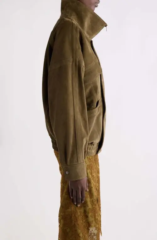 Saint Laurent Double Collar Leather Jacket