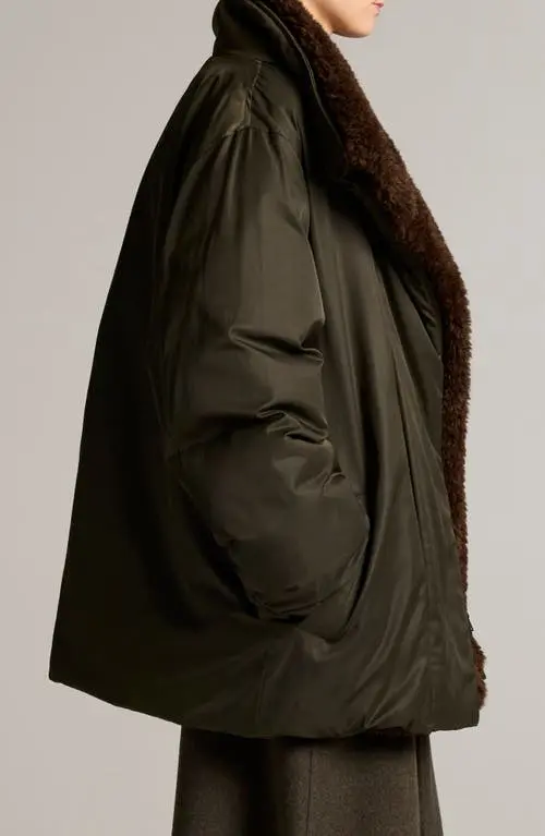 Vince Faux Fur Lined Puffer Coat