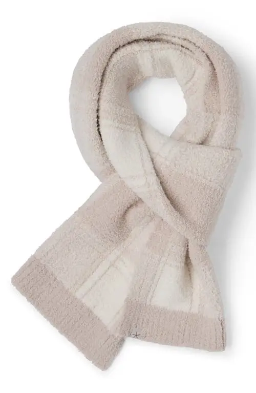 Barefoot Dreams Buffalo Plaid Scarf - Stone Multi