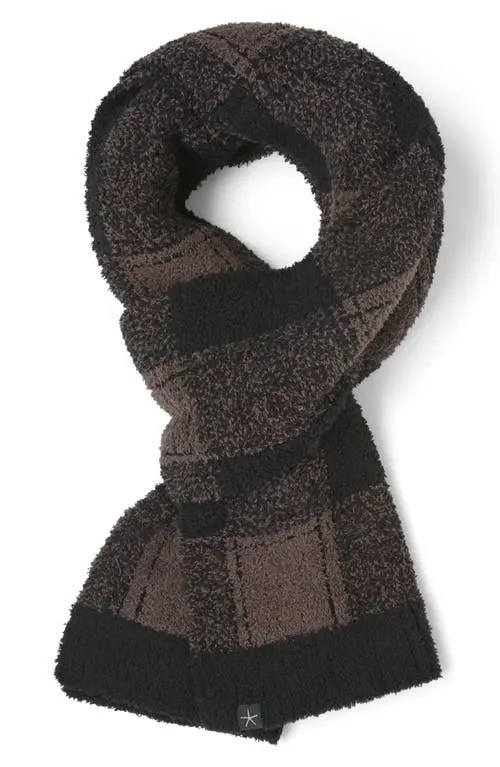 Barefoot Dreams Buffalo Plaid Scarf - Umber Multi