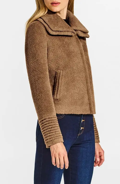 Sentaler Boucl Alpaca Moto Jacket