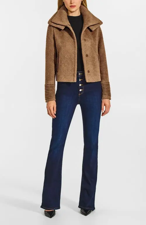 Sentaler Boucl Alpaca Moto Jacket