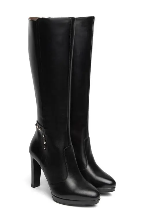 NEROGIARDINI Studded Platform Tall Boot