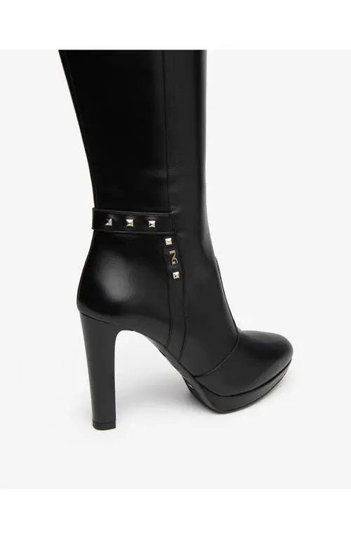 NEROGIARDINI Studded Platform Tall Boot