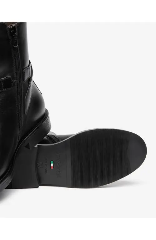 NEROGIARDINI Buckle Leather Bootie