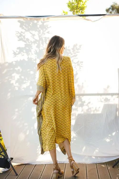 SUN CHILD Long Caftan Sparkle
