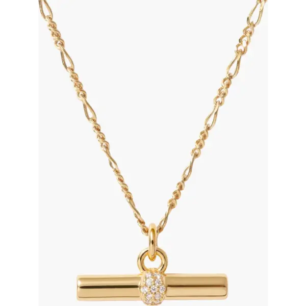 LITTLE SKY STONE T Bar Charm Necklace