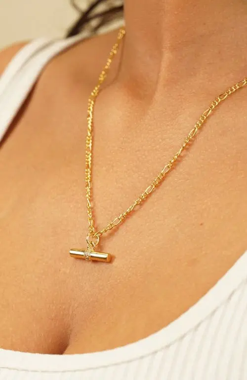 LITTLE SKY STONE T Bar Charm Necklace
