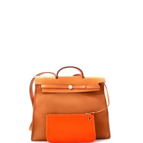 Hermès Herbag Zip Leather And Toile 39