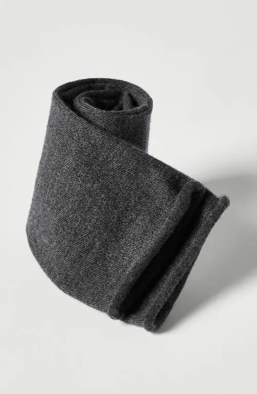Brunello Cucinelli Stretch Cashmere Knit Socks - Anthracite