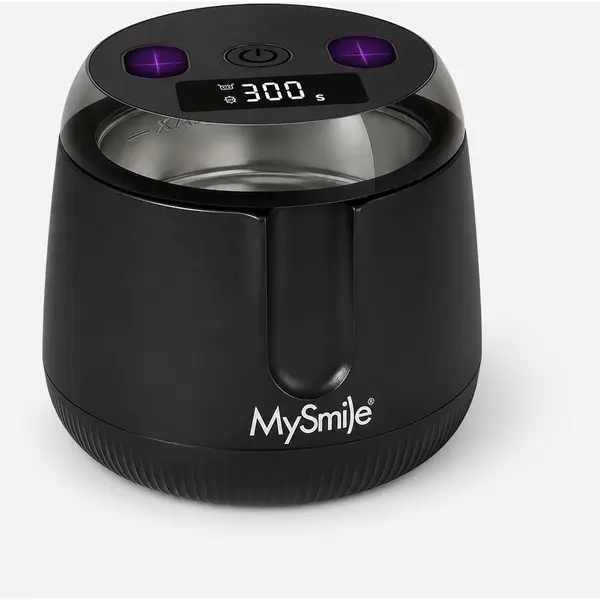 MYSMILE Ms208 Ultrasonic Retainer Cleaner With Uv Light - Black