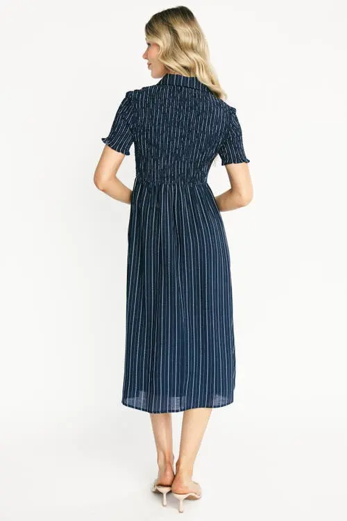 BALTIC BØRN Dottie Striped Midi Dress