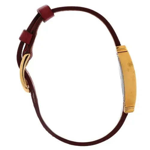 Hermès Heure H Quartz Watch Plated Metal And Leather 21
