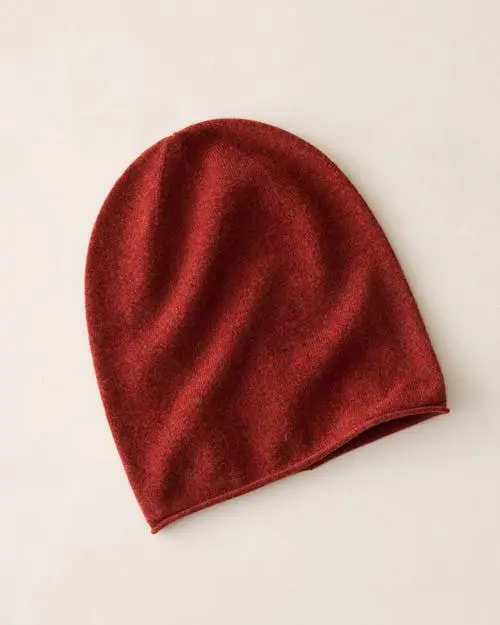 HAVEN WELL WITHIN Cashmere Beanie - Saffron Hthr