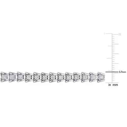 JULIANNA B. 2 Ctw Lab-grown Diamond Link Tennis Bracelet