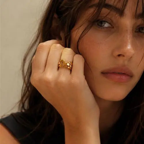 ADIBA The Bond Plated Stainless Steel Ring