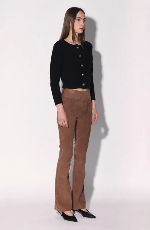 Walter Baker Lexie Suede Leather Pant