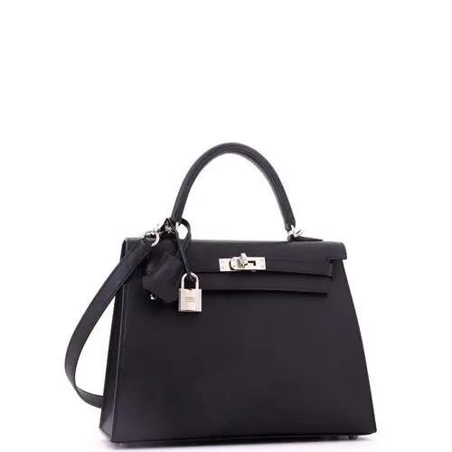 Hermès Kelly Handbag Epsom With Palladium Hardware 25