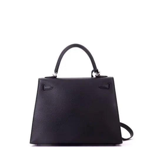 Hermès Kelly Handbag Epsom With Palladium Hardware 25
