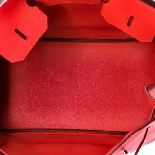 Hermès Birkin Handbag Pink Epsom With Palladium Hardware 35 - Red